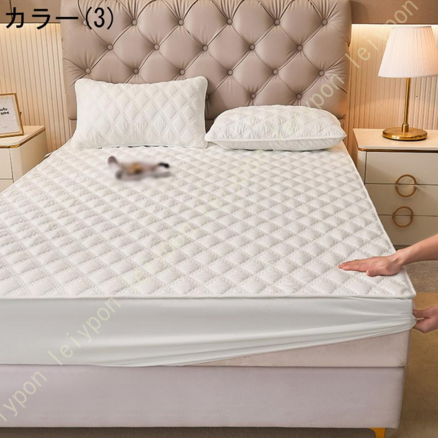 ボックスシーツ ワイドキング 一体型 中綿入り 敷きパッド 一体型 ベッドパット シーツ シングル 敷パッド セミダブル 寝心地アップ 敷きふとんカバー : ut0-tco-n8jlb ...