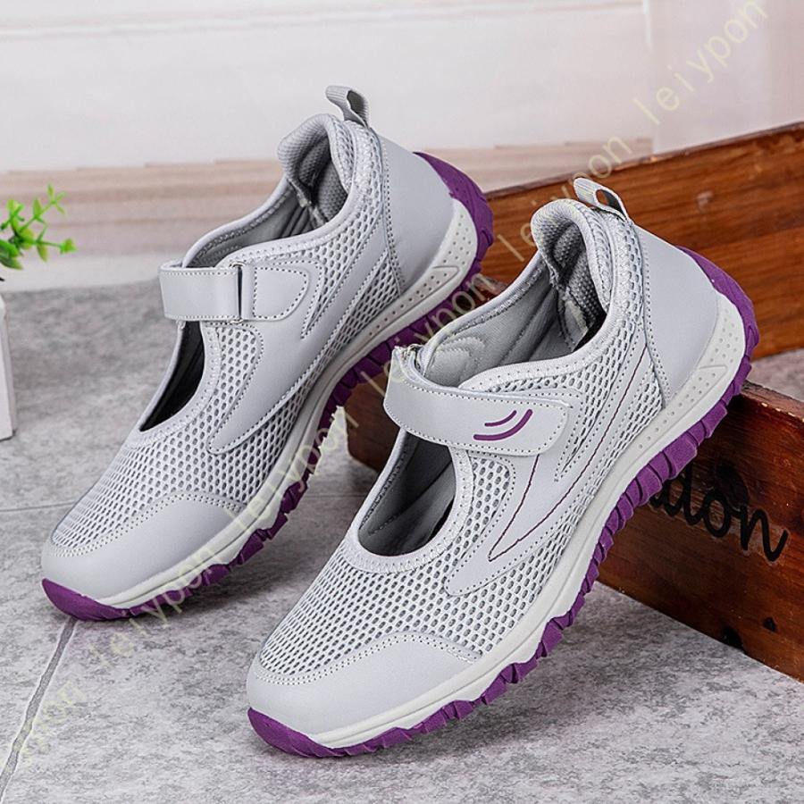 スニーカー スリッポン 靴 メッシュ 夏用 幅広 甲高 軽量 レディース 靴 シューズ 女性 シンプル 20代 30代 40代 50代 カジュアル メッシュシューズ :v7Z-wqe ...