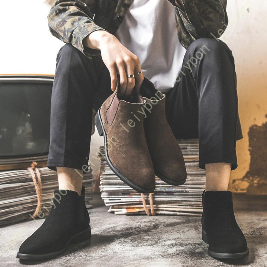 ビジネスシューズ メンズ ブーツ サイドゴアブーツ チャッカブーツ ビジネス 滑りにくい 黒 ブラック シンプル サイドゴア 梅雨 おしゃれ 人気 ショートブーツ :v7Z-wqe-MAENE ...