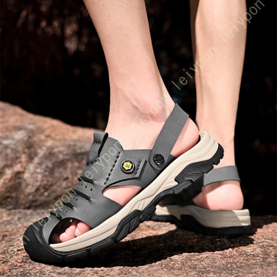スポーツ サンダル メンズ 本革 水陸両用 アウトドアサンダル つま先保護 サンダルスニーカー スポーツさんだる ウォーターサンダル シューズサンダル : whi-pdv-0m7cc ...