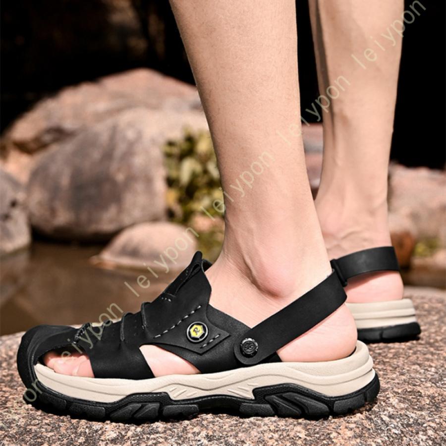 スポーツ サンダル メンズ 本革 水陸両用 アウトドアサンダル つま先保護 サンダルスニーカー スポーツさんだる ウォーターサンダル シューズサンダル : whi-pdv-0m7cc ...