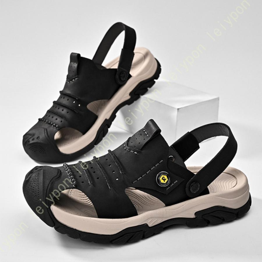 スポーツ サンダル メンズ 本革 水陸両用 アウトドアサンダル つま先保護 サンダルスニーカー スポーツさんだる ウォーターサンダル シューズサンダル : whi-pdv-0m7cc ...