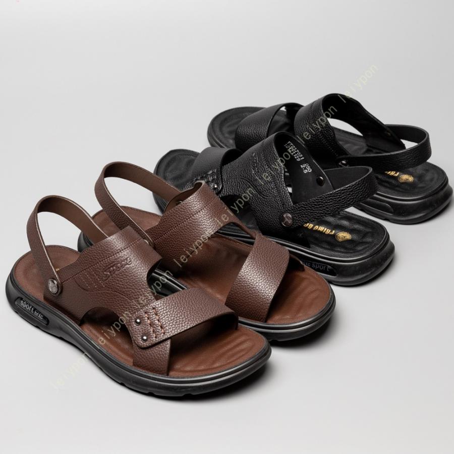 サンダル さんだる メンズ 軽量 本革 スポーツサンダル ビーチサンダル ファッションサンダル ドライバーサンダル 男性用 夏 滑らない 歩きやすい おしゃれ : leiypon - 通販 ...