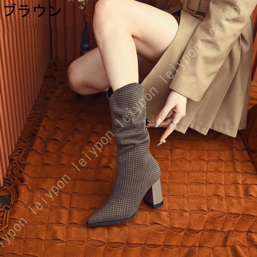 ブーツ レディース ロングブーツ ゆったり ウエスタンブーツ エンジニアブーツ 春秋冬 ブーツ ミドル丈 くしゅくしゅ 5センチヒール 美脚 脚長 大きいサイズ :whI-pdv-8HZRAQ ...