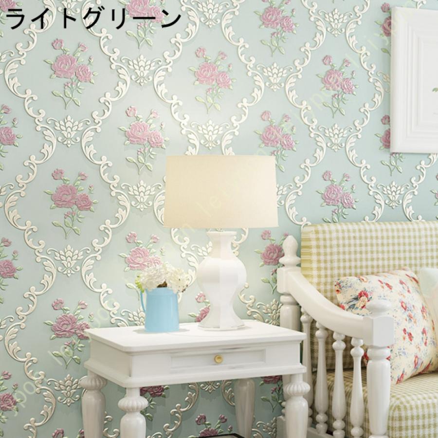 壁紙 はがせる 補修 レトロ 花柄 おしゃれ壁紙 クロス 防水リメイクシート DIY 賃貸OK 装飾用 キャビネット モダン スタイリッシュ 3D効果 ボタニカル : leiypon - 通販 ...
