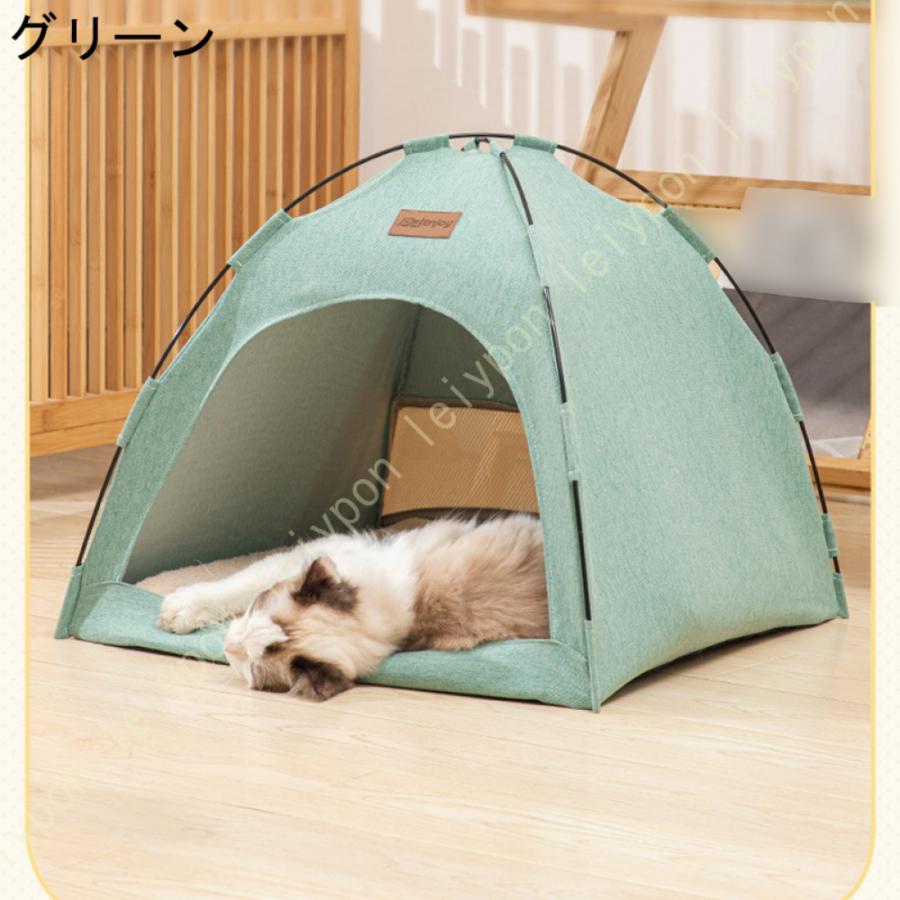 ペット テント 春用 夏用 猫 テント 犬 テント ハウス ペットベッド 犬小屋 猫小屋 通気性いい 暑さ対策 かわいい 猫用品 マットレス付き 洗濯可能 折りたたみ : x9e-7ma ...