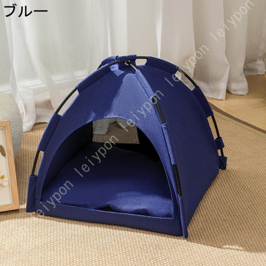 室内 ペットハウス ドーム型 テント ドームハウス 犬 猫 テント ベッド ドーム 猫用 クッション ペットテント ペット用テント ペットベッド 夏用 猫 小型犬 :x9e-7ma ...