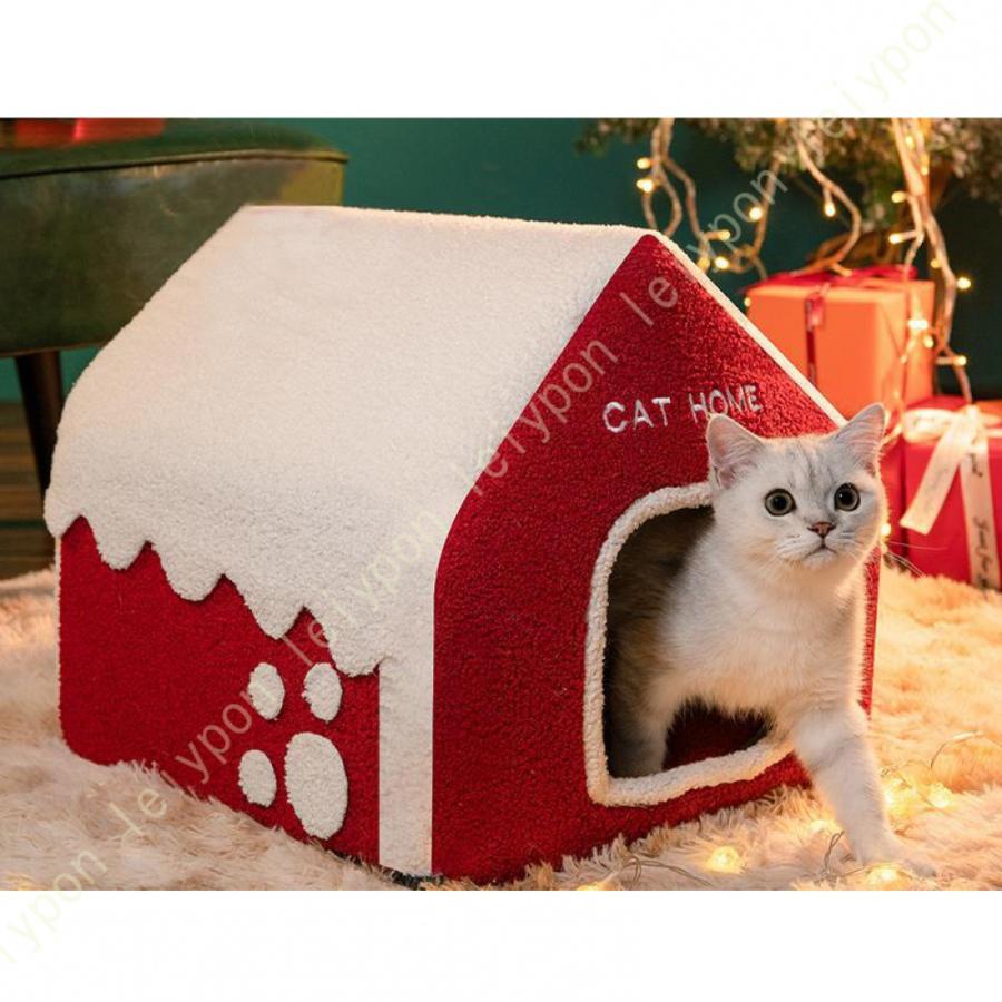 猫小屋 ドーム型 猫 犬 ベッド 猫の家 暖かい 通年 ふわふわ 2way 小型犬 多機能 冬用 洗える 室内用 猫ハウス おしゃれ キャットハウス 柔らかい 猫用ベッド : x9e-7ma ...