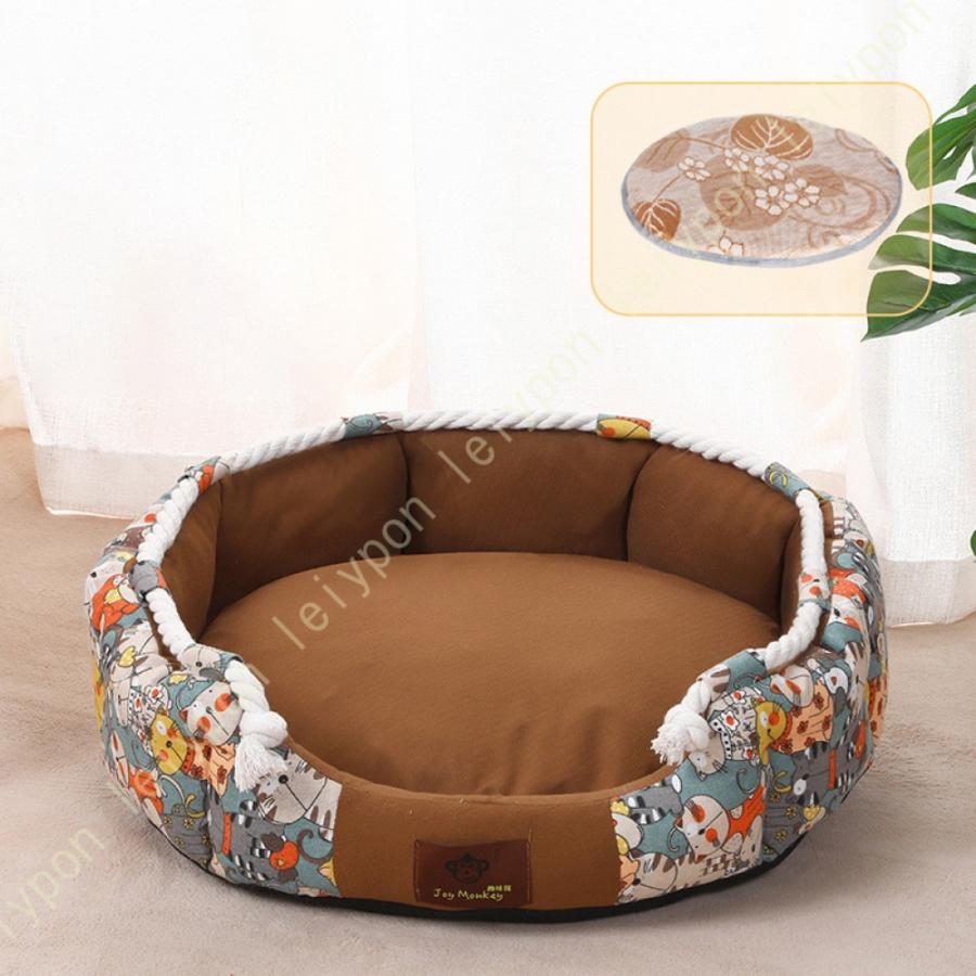 ペットベッド ペットソファー 冷房用 ふみふみ 犬ベッド 猫ベッド 犬 クッション 丸型 柴犬 小型犬 中型犬 滑り止め 洗える 夏用 豪華 柔らかい 暖かい 通年 : x9e-7ma ...