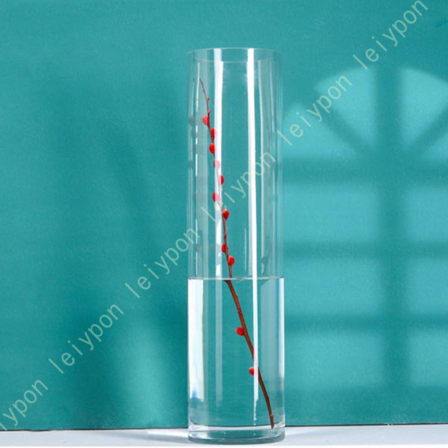 ガラスの花瓶 透明 花器 フラワーベース 30cm ガラスベース ガラスボトル アレンジ インテリア 水栽培 生け花 造花 おしゃれ シンプル インテリア クリヤ : zfn-t02 ...