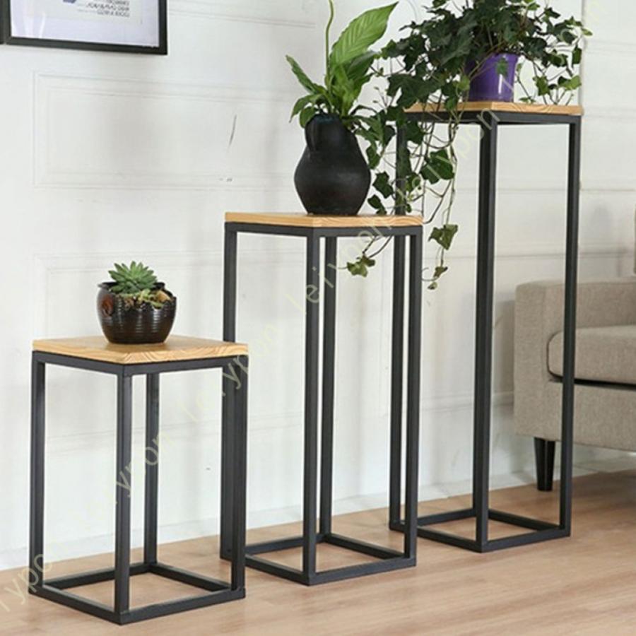 鉄アートフラワーポットホルダー 花台 園芸ラック フラワーラック おしゃれサイドテーブル プランターラック 簡易テーブル 屋内植物コンテナ棚 観葉植物 : leiypon - 通販 ...
