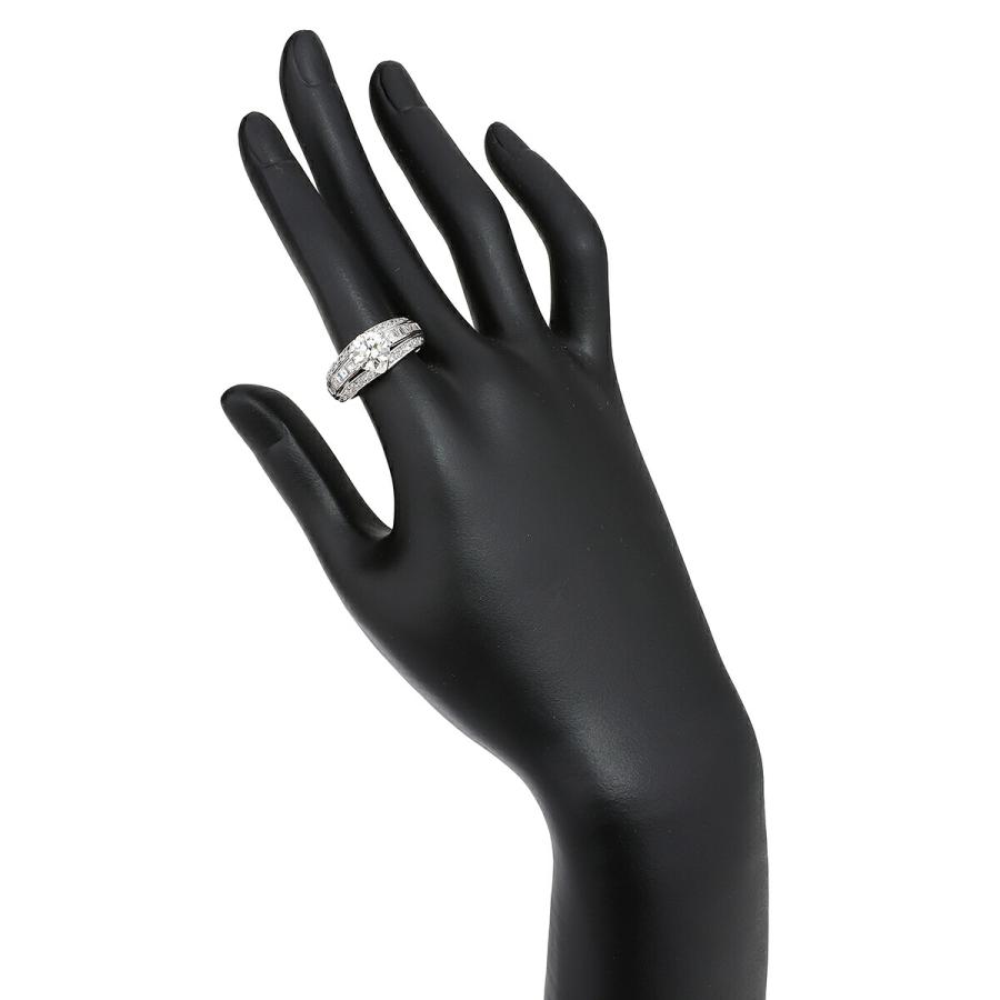 ダイヤモンド 1.514ct 0.97ct プラチナ Pt900 リング GOOD SIクラス Lカラー 指輪 13号 鑑定書付き 中古 プレラブド 返品OK : Le meilleur ...