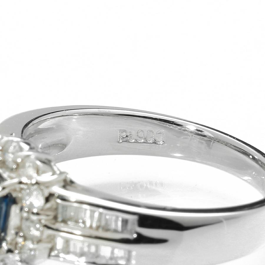 リング 指輪 サファイア 0.68ct ダイヤモンド 0.48ct Pt900 12号 中古 プレラブド 返品OK : Le meilleur ルメイユ - 通販 - Yahoo!ショッピング