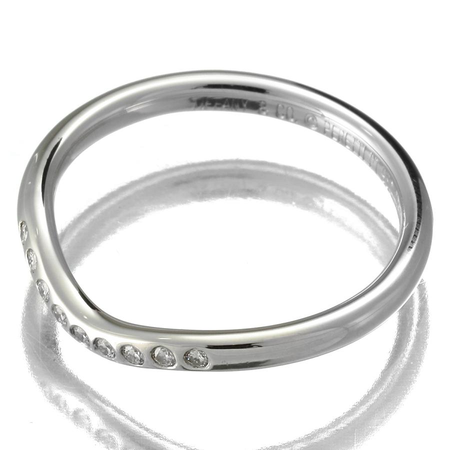 TIFFANY&Co. ティファニー エルサ・ペレッティ カーブド バンドリング 指輪 ダイヤモンド PT950 10号 中古 プレラブド 返品OK : Le meilleur ルメイユ ...