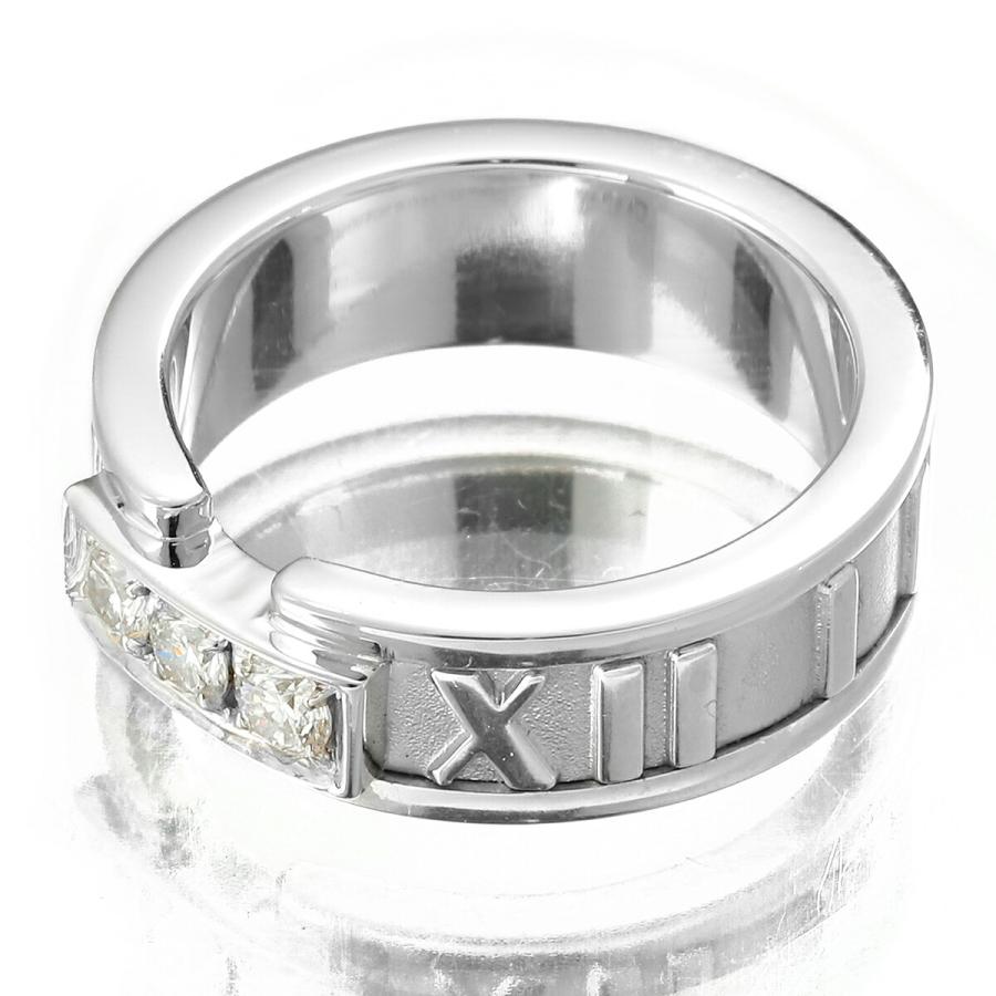 TIFFANY&Co. ティファニー アトラス リング 3P 指輪 ダイヤモンド K18 7号 中古 プレラブド 返品OK : Le meilleur ルメイユ - 通販 - Yahoo!ショッピング