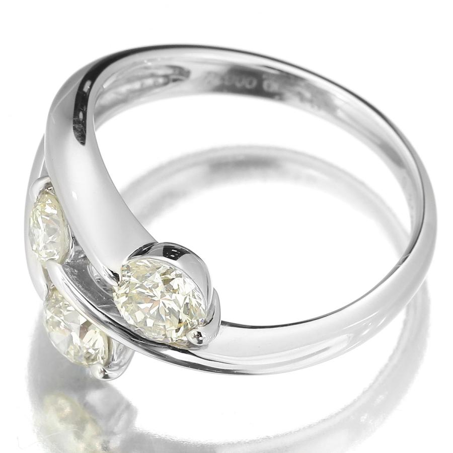 リング SIクラス UNDER L VERY LIGHT YELLOW 指輪 ダイヤモンド 1.026ct Pt900 12号 鑑定書付き 中古 返品OK : Le meilleur ルメイユ ...