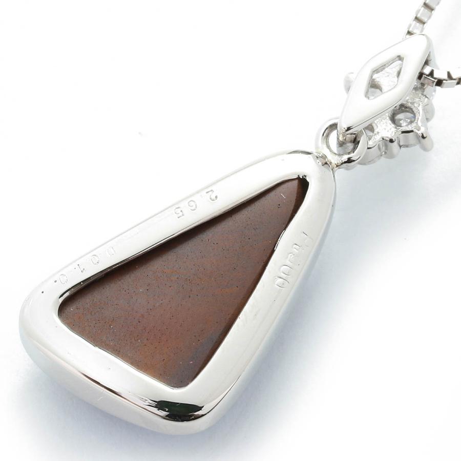 ボルダーオパール 2.65ct ダイヤモンド プラチナ Pt900 ペンダントネックレス 中古 プレラブド 返品OK : Le meilleur ルメイユ - 通販 - Yahoo!ショッピング
