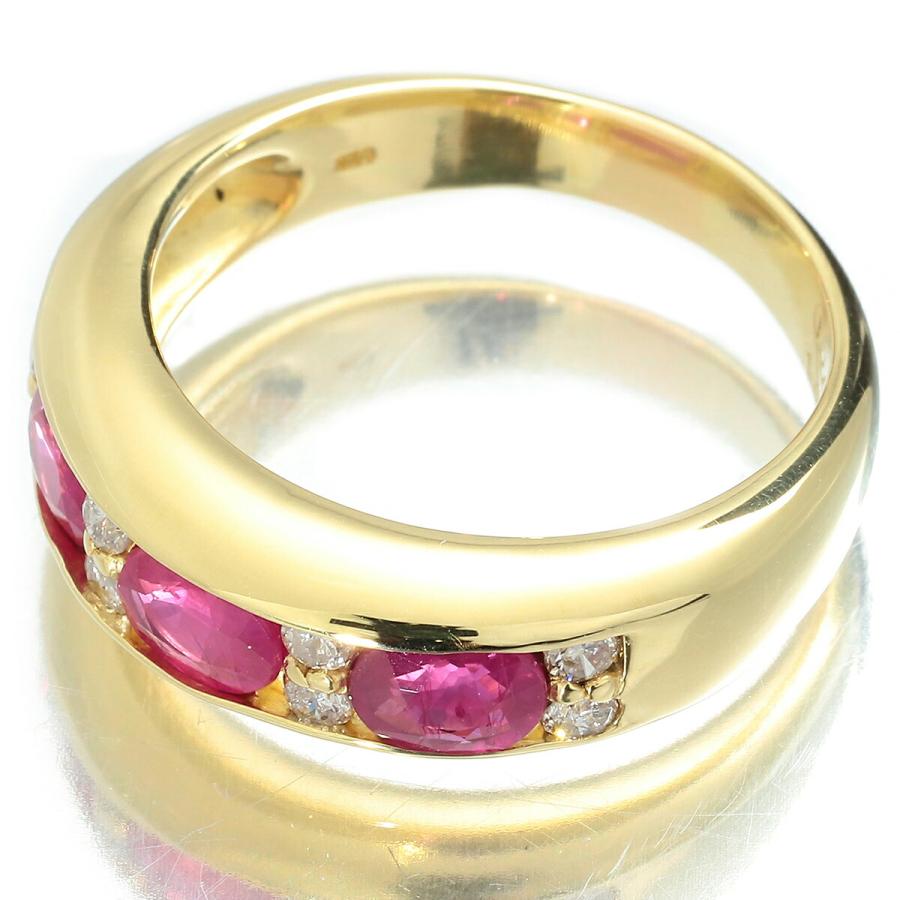 リング 指輪 ルビー 1.22ct ダイヤモンド 0.24ct K18 15号 中古 プレラブド 返品OK : Le meilleur ルメイユ - 通販 - Yahoo!ショッピング