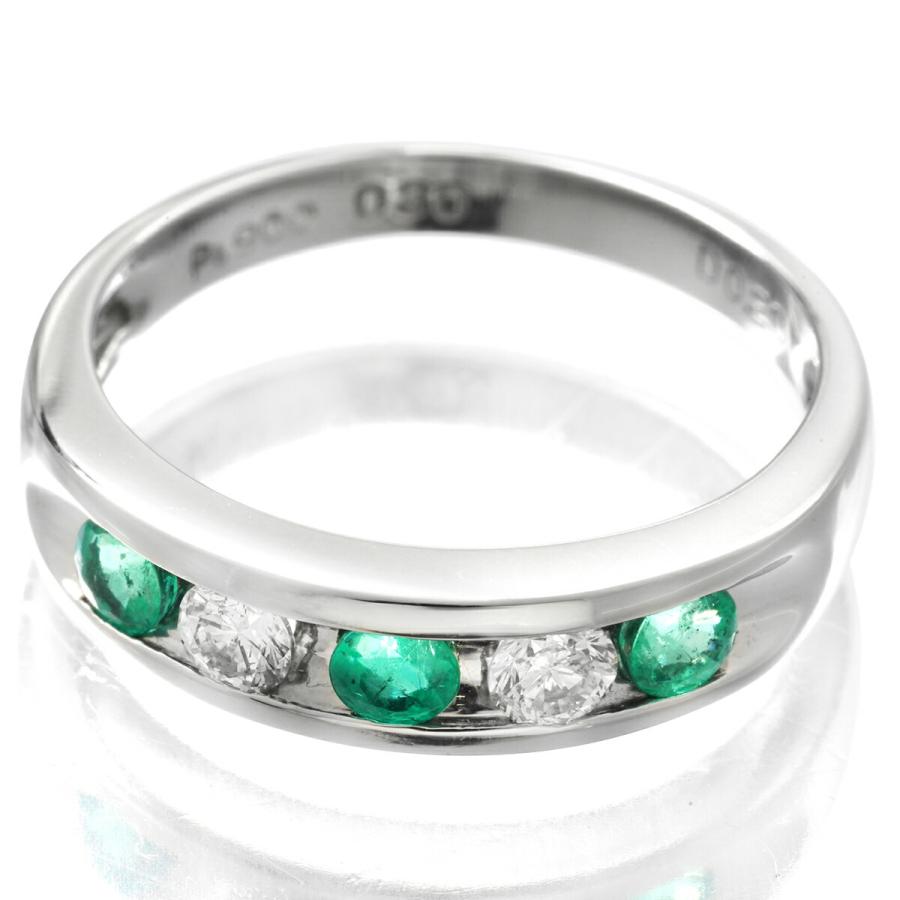 リング 指輪 エメラルド 0.3ct ダイヤモンド Pt900 11号 中古 プレラブド 返品OK : Le meilleur ルメイユ - 通販 - Yahoo!ショッピング