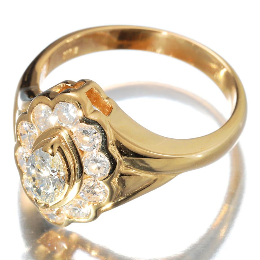 マーキスシェイプ ヘイローデザイン リング VSクラス 指輪 ダイヤモンド 1.01ct K18 9号 中古 プレラブド 返品OK : Le meilleur ルメイユ - 通販 ...