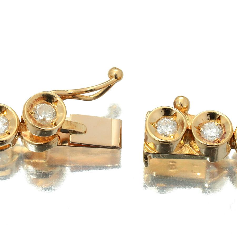 テニスブレスレット ダイヤモンド 2ct K18 中古 プレラブド 返品OK : Le meilleur ルメイユ - 通販 - Yahoo!ショッピング