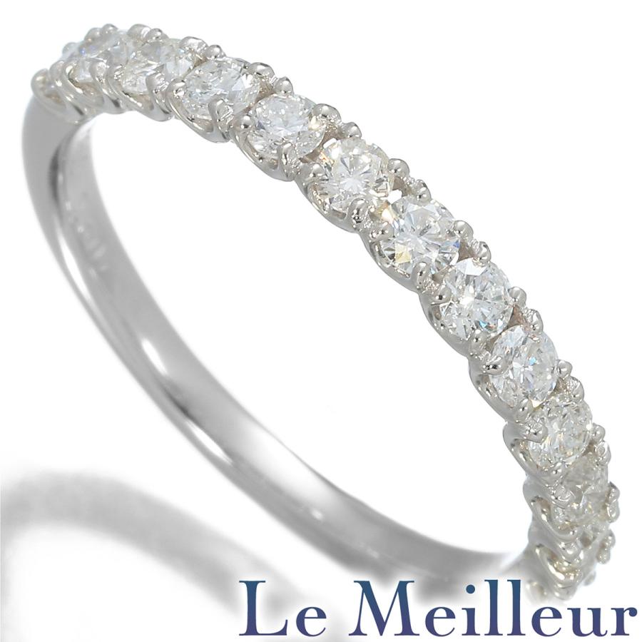 ハーフエタニテイリング 指輪 ダイヤモンド 0.5ct Pt900 10号 中古 プレラブド 返品OK : Le meilleur ルメイユ - 通販 - Yahoo!ショッピング