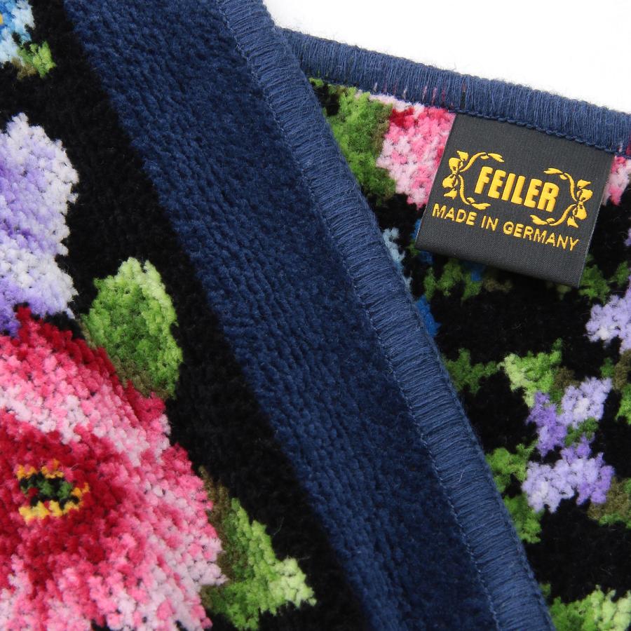 feiler FEILERフェイラー アデルフローリア ハンドタオル ネイビーブルー : インテリア雑貨LeModeヤフーSHOP - 通販 - Yahoo!ショッピング