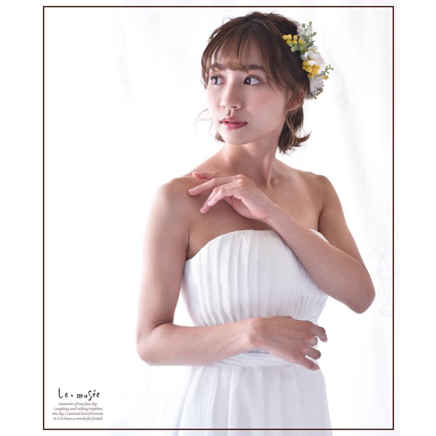 ナチュラルテイスト ヘッドドレス 髪飾り 花 ウェディング ナチュラルテイスト ヘッドドレス 髪飾り 花 ウェディング