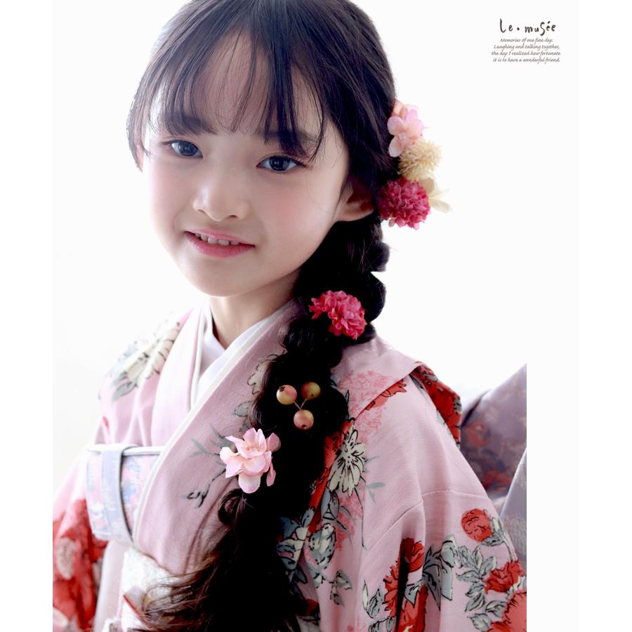 七五三 髪飾り ナチュラルピンポンマム | チュール 753 花 ヘッドドレス 3歳 7歳 三歳 : ウエディング専門店 ミュゼ - 通販 - Yahoo!ショッピング