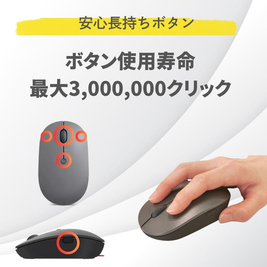 Lenovo 【公式・直販】レノボ Go USB Type-C 無線 ワイヤレス マルチデバイスマウス 4Y51C21217 ...