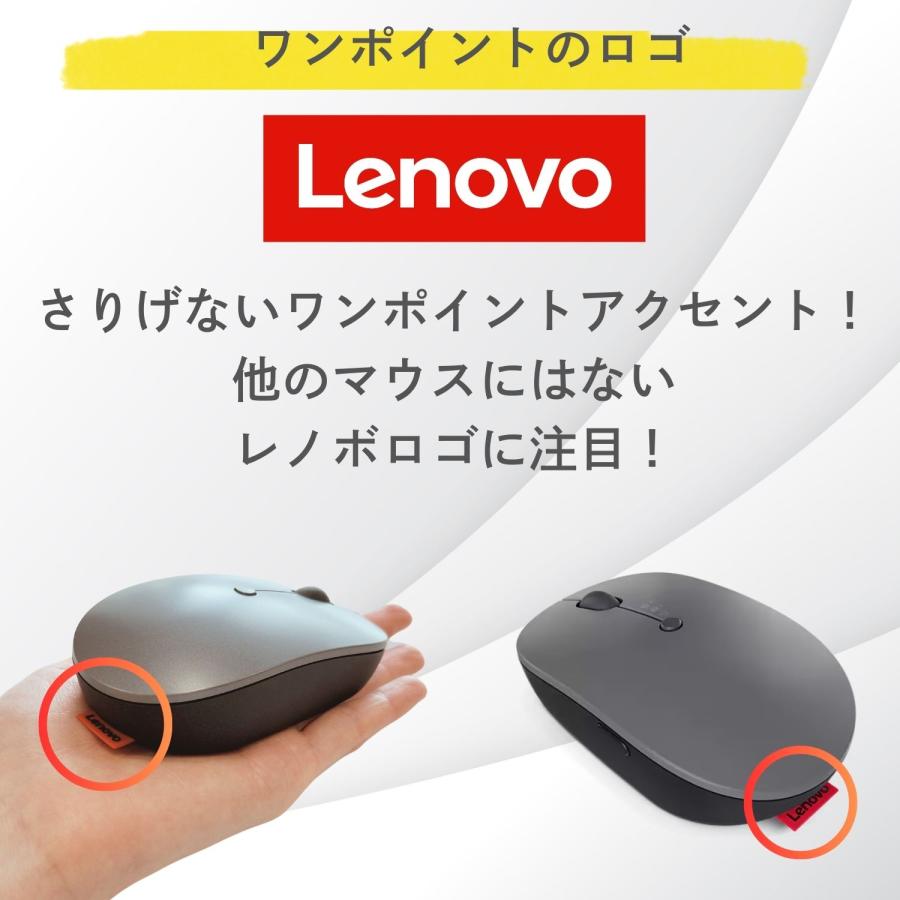 Lenovo 【公式・直販】レノボ Go USB Type-C 無線 ワイヤレス マルチデバイスマウス 4Y51C21217 ...