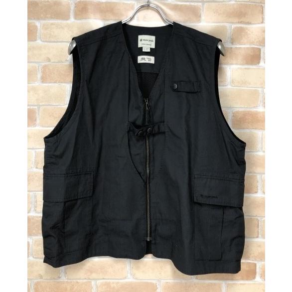 【中古】 snow peak スノーピーク 焚火ベスト JS-JK-23SU101 ブラック L 111401612 : rc ...