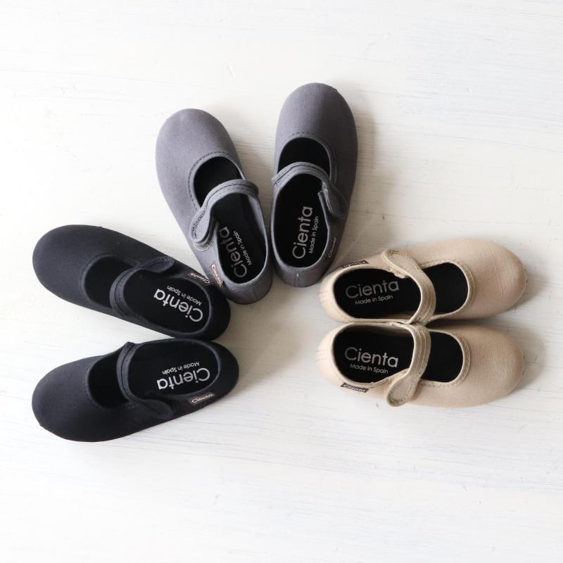 Cienta Cienta（シエンタ） キッズ ベルクロシューズ 靴（バレエシューズ）500A-000 : LePujuヤフー店 - 通販 - Yahoo!ショッピング