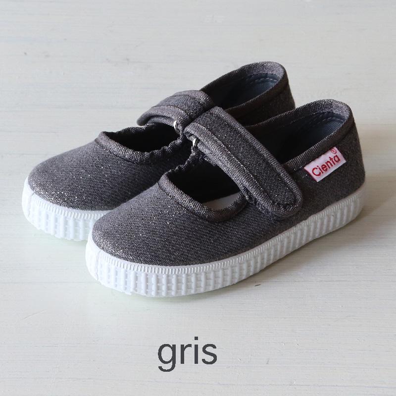 Cienta Cienta（シエンタ） キッズ ラメ ベルクロシューズ 靴（バレエシューズ）56013,56113 : LePujuヤフー店 ...