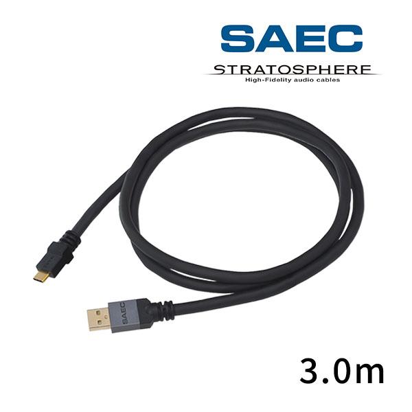 SUS-020：USB A-USB Type C仕様 サエクコマース(SAEC) STRATOSPHERE USB2.0ケーブル 3.0m ...