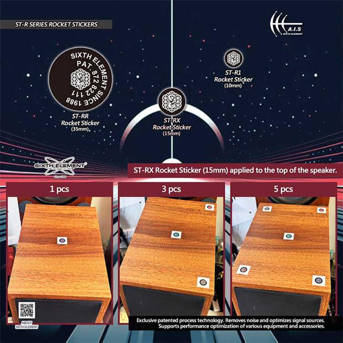ST-RX ロケットステッカー（15mm径・5枚入） - Sixth Element（シックス・エレメント） : ルロワショップ Yahoo!店 - 通販 - Yahoo!ショッピング