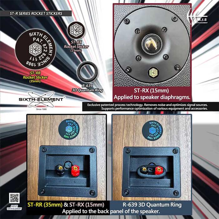 ST-RX ロケットステッカー（15mm径・5枚入） - Sixth Element（シックス・エレメント） : ルロワショップ Yahoo!店 - 通販 - Yahoo!ショッピング