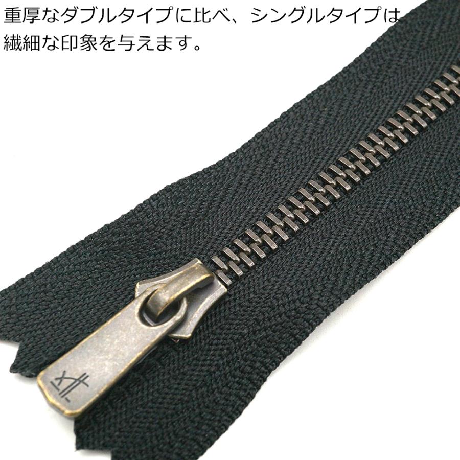 YKK 3号エクセラファスナー シングルタイプ アンティークブラス 16cm止め 黒 EXCELLA : レザー&ファブリッククラフトDubro - 通販 - Yahoo!ショッピング