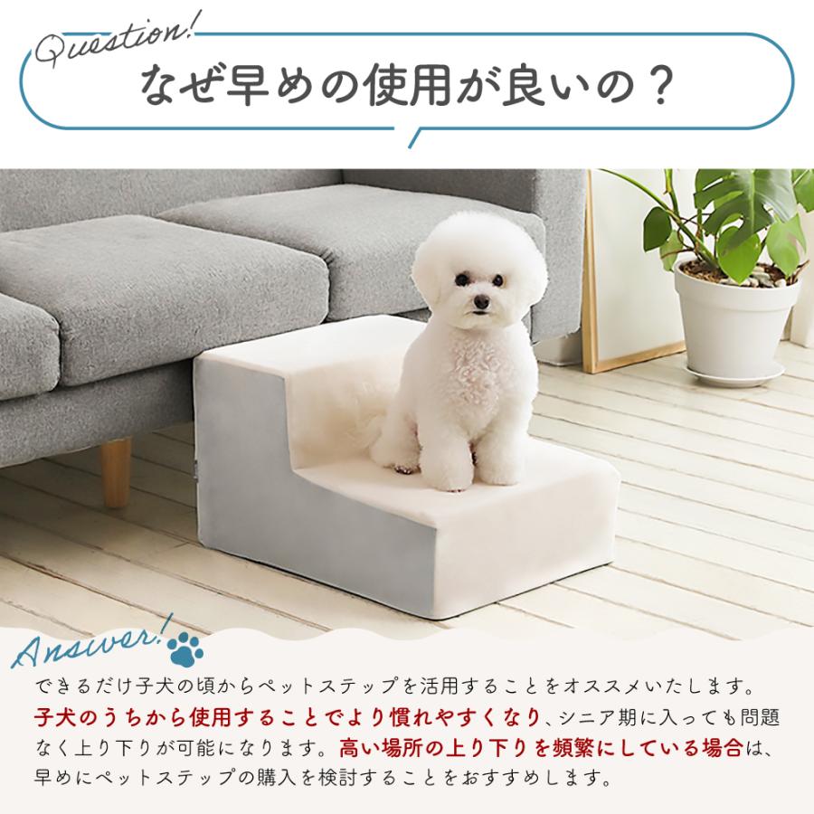 【先行ご予約価格】ドッグステップ 2段 犬用ステップ ペットスロープ ドッグステップ 犬 ペット えるだん ステップ スロープ 階段 踏み台 ペットステップ : lm-ds02 : ライフ ...