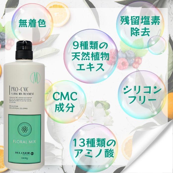DELAXIOR（デラクシオ） プロ CMC トリートメント フローラル 3000g DELAXIO ノンシリコン フローラルミックス フレグランスシリーズ 無着色処方 : BENEBOX ...