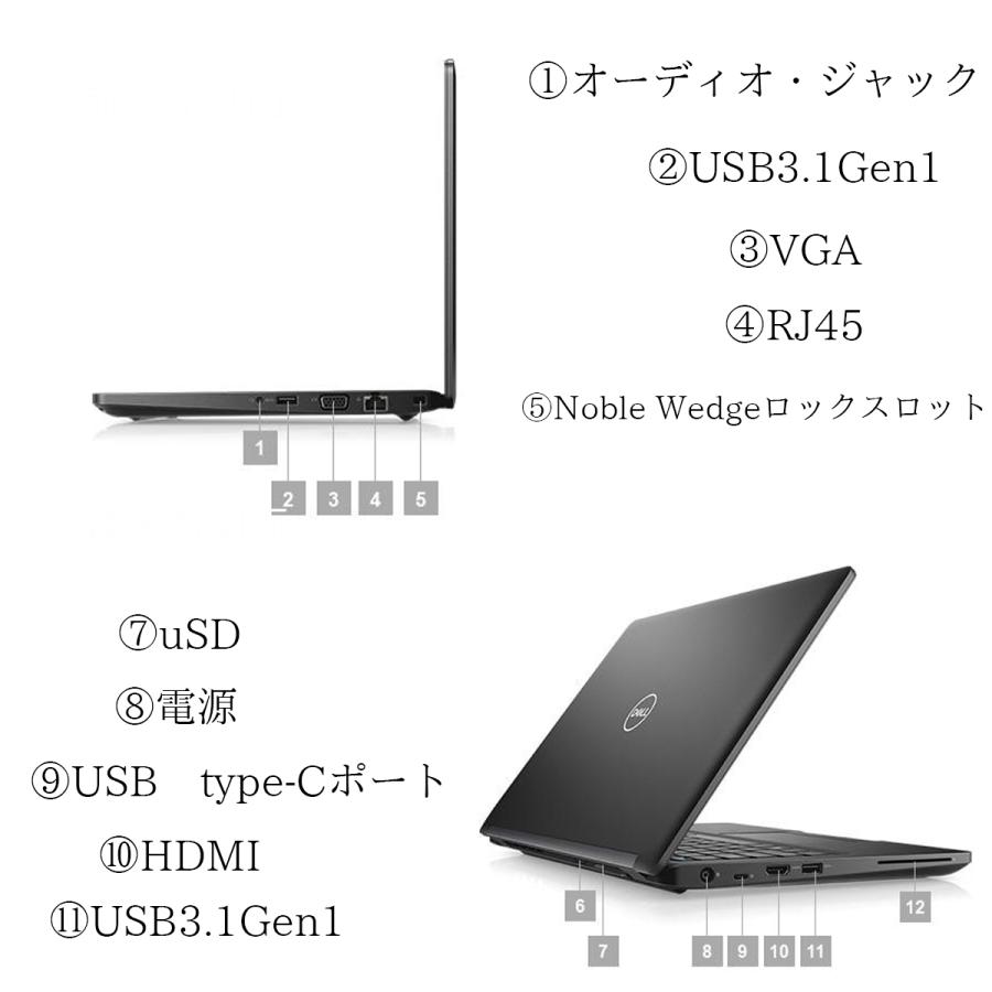 Latitude（Dell） ノートパソコン Windows11 中古パソコン 第8世代 Core i5 Office搭載 SSD1TB メモリ32GB DELL Latitude 5290 ...