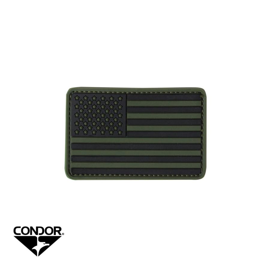 CONDOR 181004-001 PVC US FLAG PATCH ( 1PCS / PACK ) OLIVE DRAB ...
