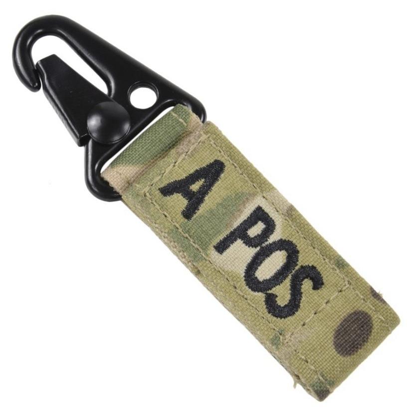CONDOR BLOOD TYPE KEY CHAIN (1 PCS) A POSITIVE, MULTICAM : LIBERATOR ...