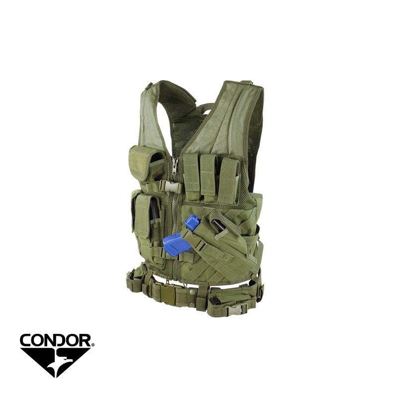 CONDOR CV-001 CROSS DRAW VEST OLIVE DRAB, M - L : LIBERATOR - 通販 ...