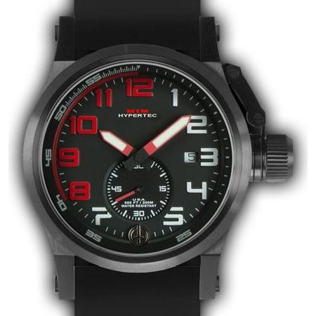 MTM WATCH HC1-SB4-RED1-BR2B-A Hypertec Chrono 1A Black Red Dial - Rubber II Buckle : LIBERATOR ...