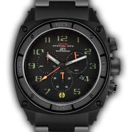 MTM WATCH PR2-TBK-BBL1-MBTI-OH Predator II Black Tit BBL01 - Band ...