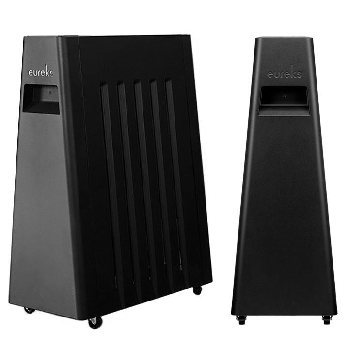 ユーレックス（eureks） ヘリテイジヒーター EHT-M15WS(B) 1500W S-style オイルレス ノンオイルヒーター 3年保証 日本製 タイマー 静音 安全 ブラック ...