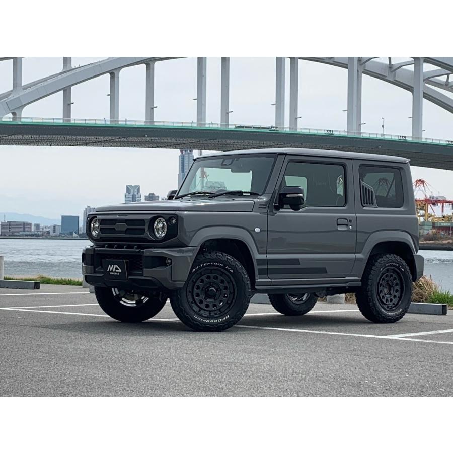 NITRO POWER 【送料無料】 沖縄・離島は除く スズキ JB74 シエラ ノマド 新品4本 H12 ショットガン 6.0J 15in IS-5 139.7 ブラッククリア ...