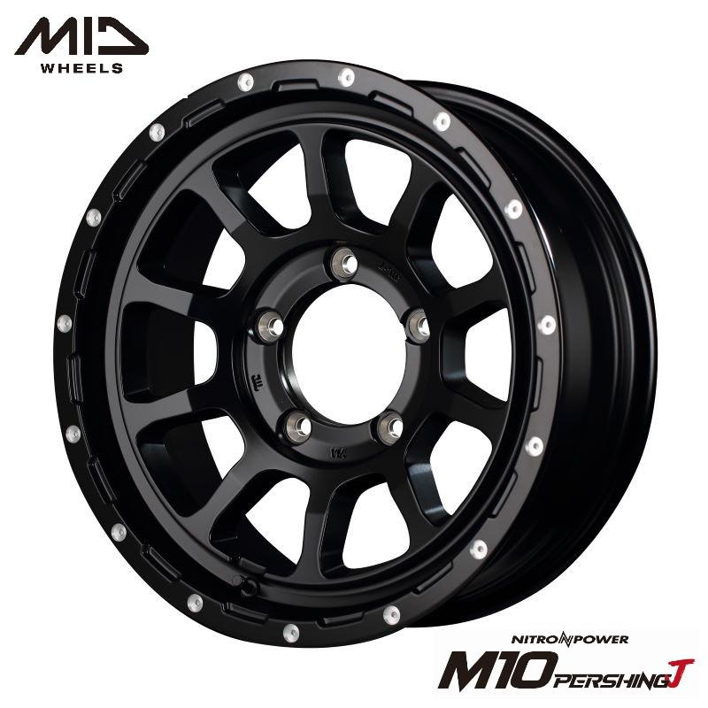 NITRO POWER セミグロスブラック ナイトロパワー M10 PERSHING-J 6.0J 16in IS-5 PCD139.7 新品4本 JB74 ジムニーシエラ : Liberty ...