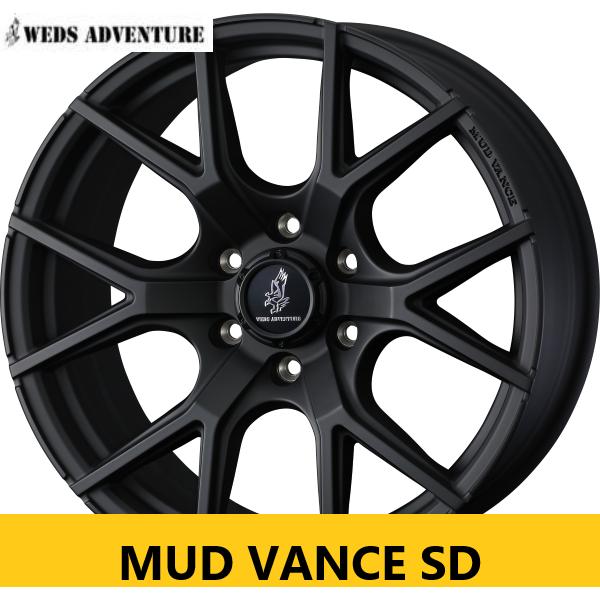 WEDS 新作 オフ系 マットブラック マッドヴァンス SD 9.0J 18in IS50 新品4本 ランクル 250 300 レクサス GX OVERTRAIL+ : Liberty ...